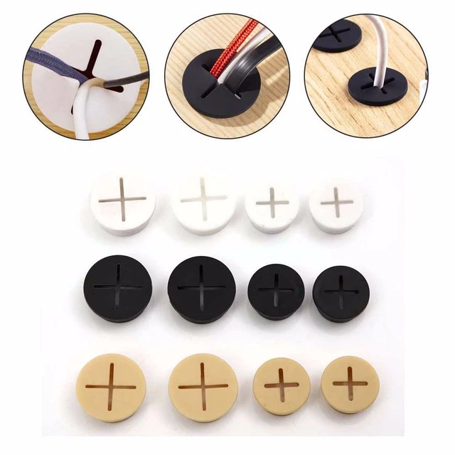 PORT DESK CORD Grommet Cable Hole Cover Storage Accessories Wire ...