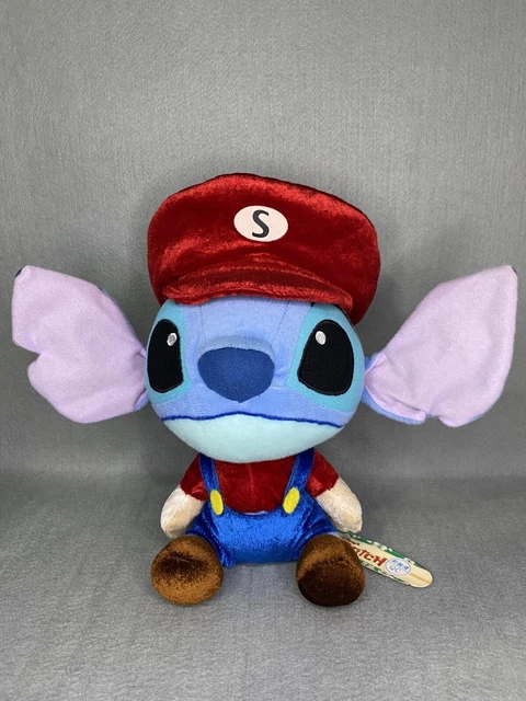 PELUCHE SUPER MARIO Bros x Lilo & Stitch collaboration Disney jouet en ...