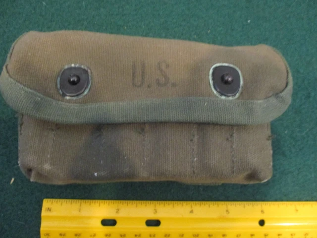 VIETNAM ERA US Army Nordac Mfg. Canvas Shotgun Shot Shell Pouch Case ...