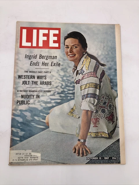 LIFE MAGAZINE OCTOBER 13, 1967 Ingrid Bergman Ends Exile £23.80 ...