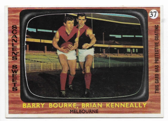 1967 SCANLENS (37) BOURKE, KENNEALLY Melbourne { Mint } $35.00 ...