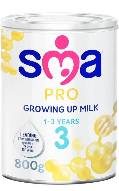 SMA PRO 3 -Growing Up Milk 1-3 Years 48hours Delivery) £18.39 - PicClick UK