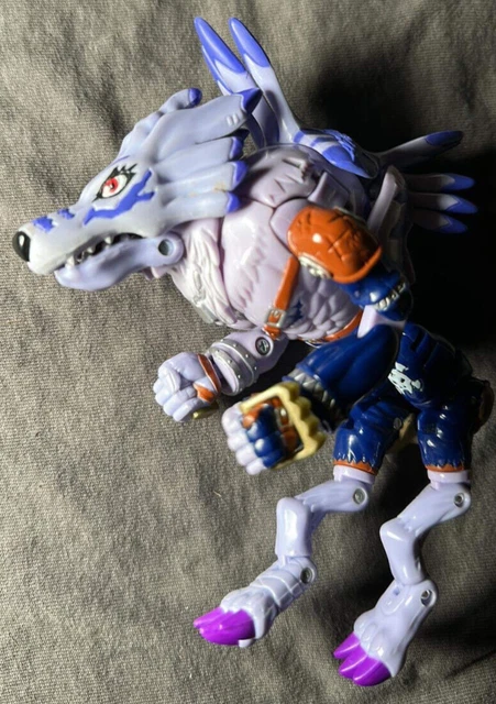 VINTAGE BANDAI DIGIMON Digivolving Were Garurumon Wolf Figure - Loose £ ...