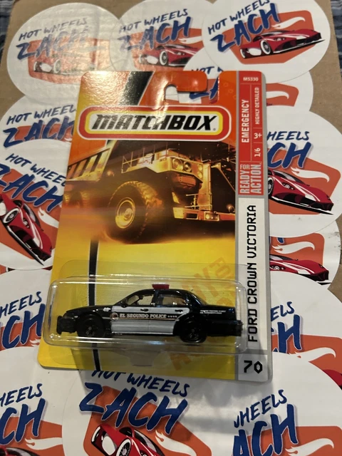 2008 MATCHBOX #70 Ford Crown Victoria (Noir El Segundo Police) EUR 15 ...