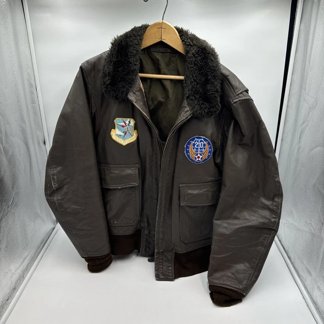 WORLD WAR II Vintage Leather Bomber Jacket - Size 42 - 20th Army Air ...