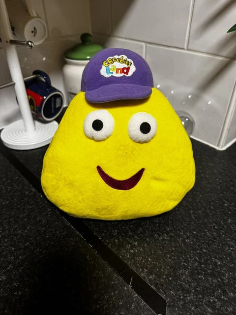 CBEEBIES RARE GOLDEN Bear 10" Land Yellow Logo Bean With Hat, RARE BBC ...