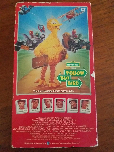 SESAME STREET FOLLOW That Bird VHS Video Tape 1985 Big Bird 1st ...