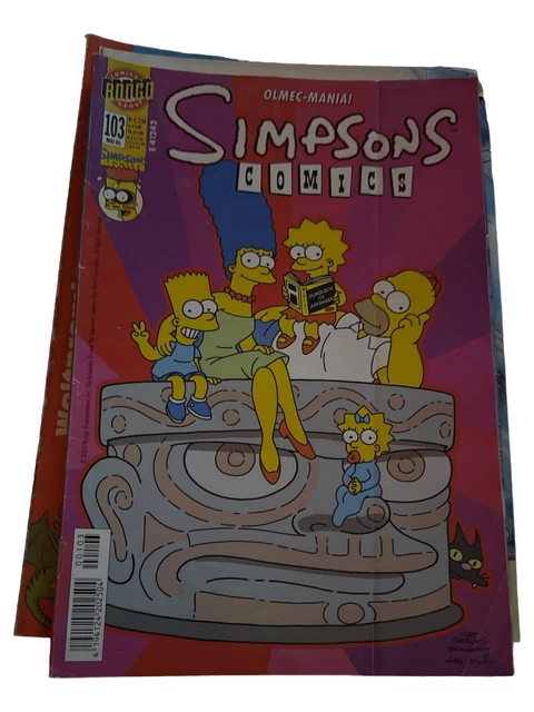 SIMPSONS COMICS OLMEC-MANIA! Nr. 103 Bongo Taschenbuch Deutsch EUR 15 ...