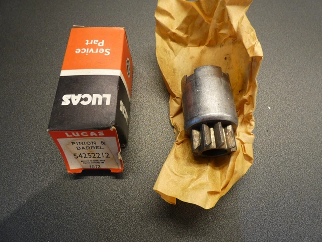 LUCAS NEW OLD Stock Starter Motor Inertia Drive 9 Tooth 54252212 Pinion ...