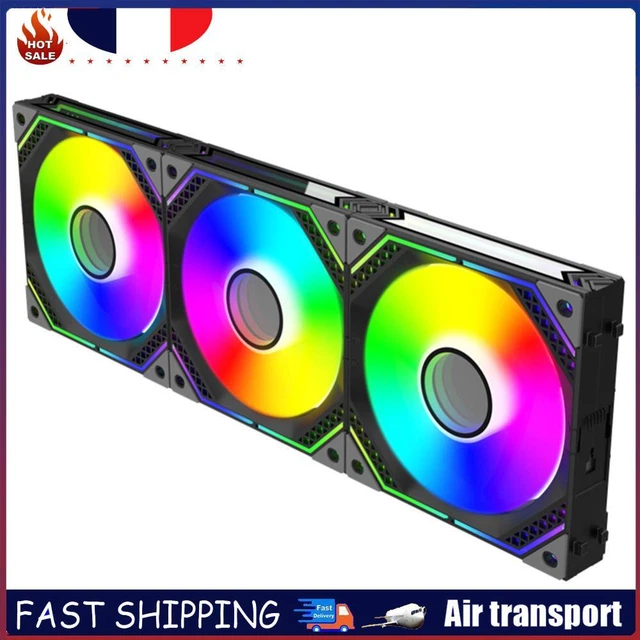 S# 120MM PC Case Fan 2000 PRM 5V 3Pin ARGB 4Pin PWM Chassis Fan(Reverse ...