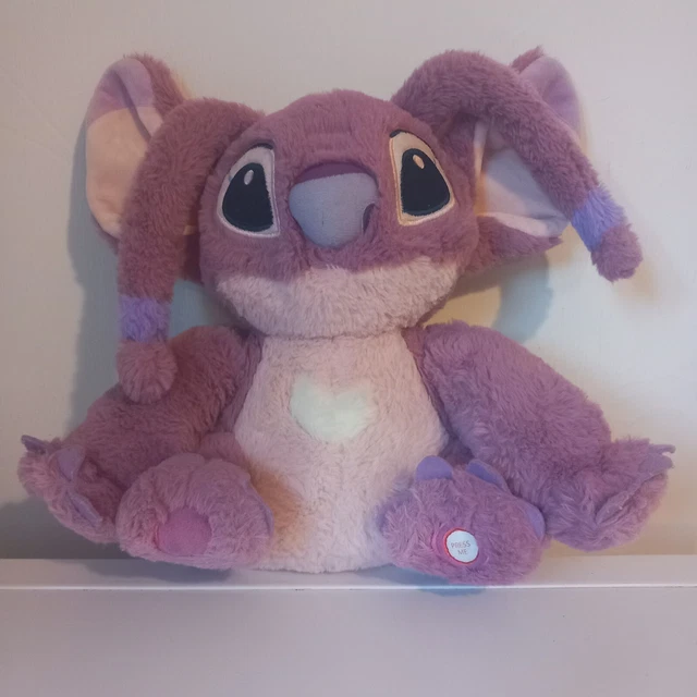 DISNEY @ PRIMARK Pink Angel Lilo And Stitch Plush Soft Toy 12" Light Up ...