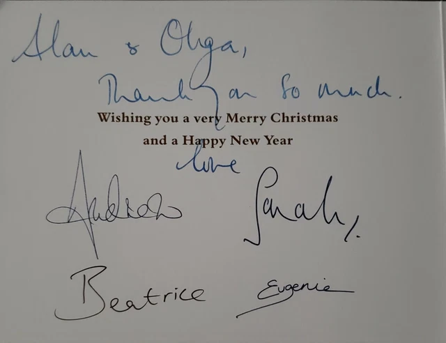 PRINCE ANDREW DUKE of York Signed Royal Document Duchess Sarah Fergie ...