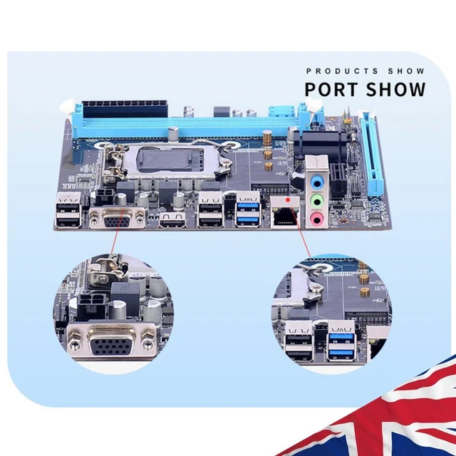 H81 PC MAIN Board PCI Express X16 X1 M.2 Nvme/NGFF Slot Micro-ATX ...