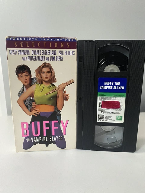 BUFFY THE VAMPIRE Slayer (VHS, 1992) Kristy Swanson, Luke Perry, Paul ...