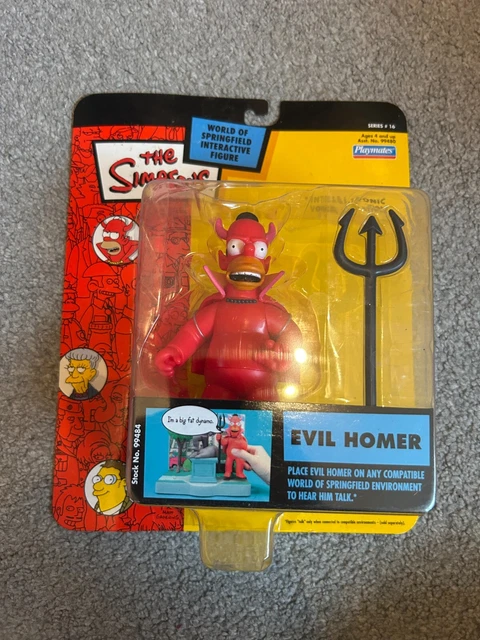 THE SIMPSONS PLAYMATES Wos Action Figure - Series 16 - Evil Homer (Free ...