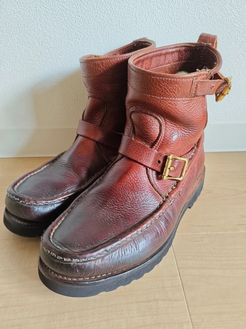 RUSSELL MOCCASIN CAVALIER Boots 8 E Brown Bullhide Double Vamp £222.13 ...
