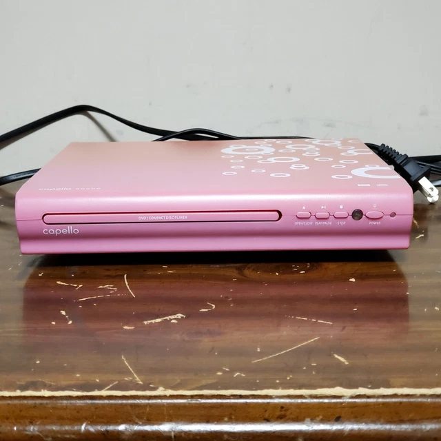 PINK CAPELLO DVD/CD Player CVD2216PNK Tested and Working - NO REMOTE ...