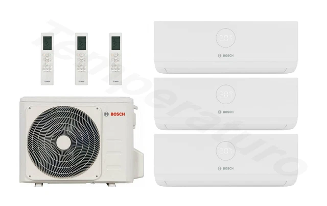 BOSCH CLIMATE 3000I 3-Room Multisplit Air Conditioner 1x 2.6 + 2x 3.5kW ...