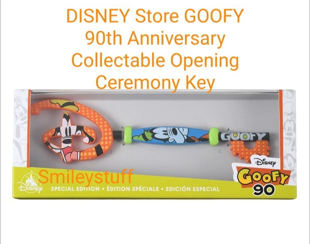 DISNEY STORE GOOFY 90th Anniversary Collectable Opening Ceremony Key 🔑 ...