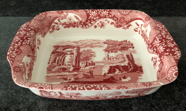 SPODE RED ITALIAN cm rectangle Handled Oven Dish . NEW EUR 50,20 ...