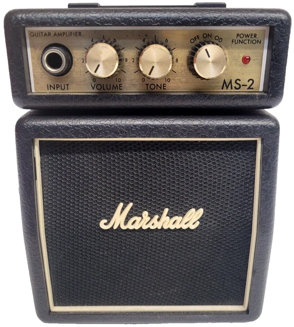 MARSHALL MS-2 MICRO Amp Black Guitar Amplifier Power Tested Only £13.55 ...