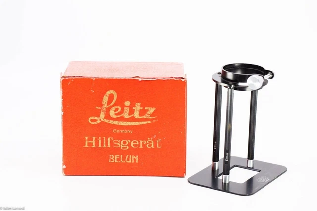 BOXED - LEITZ Leica Belun Elmar 5cm 50mm Camera Lens 1:1 Repro Stand ...