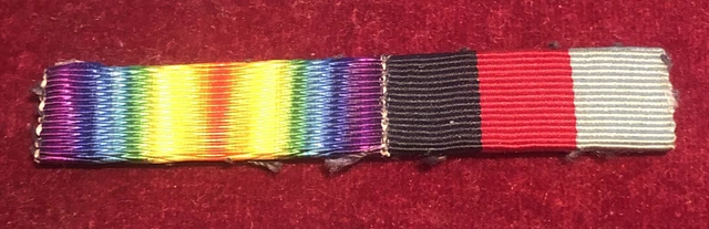 BRITISH WW1 & WW2 Medal ribbons Victory & 1939-1945 Star Army Military ...