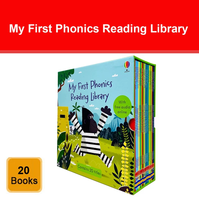 USBORNE MY FIRST Phonics Reading Library 20 Books Box Set WITH FREE ...
