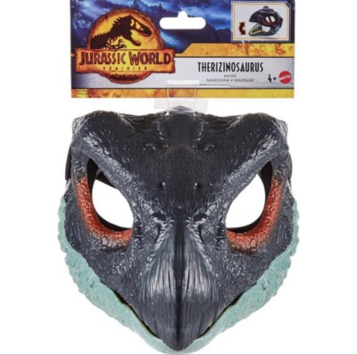 2022 JURASSIC WORLD Dominion Therizinosaurus Dinosaur Dino Mask Ships ...