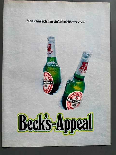 BECK´S APPEAL BIER retro 70s Original 1971 Vintage Werbung Advert Reklame Becks EUR 7,99 ...