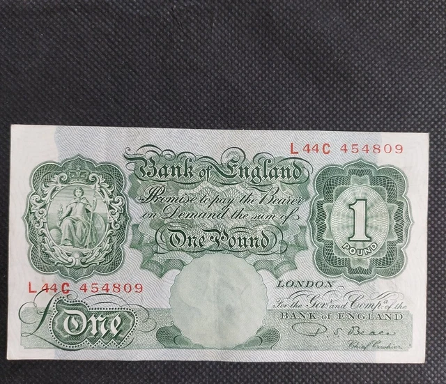 BANK OF ENGLAND One pound Banknote Beale £14.00 - PicClick UK