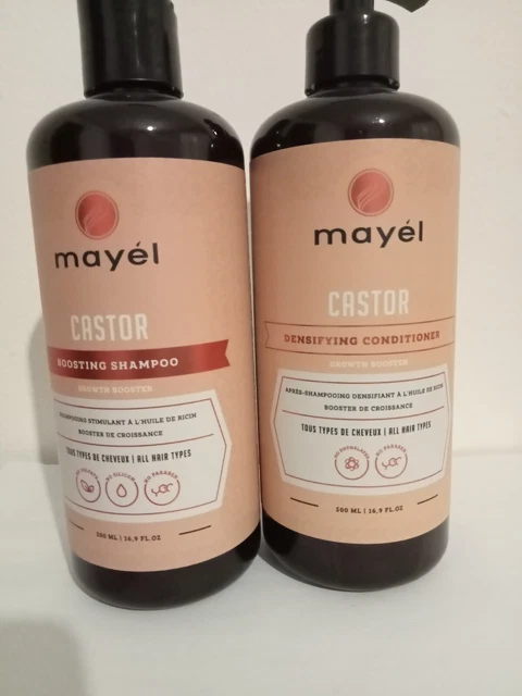 MAYEL CASTOR OIL Stimulating Shampoo &Densifying Conditioner 2X500Ml ...