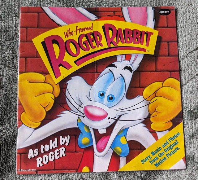 WHO FRAMED ROGER Rabbit As Told By Roger Book Disney Amblin RARE £4.95 ...