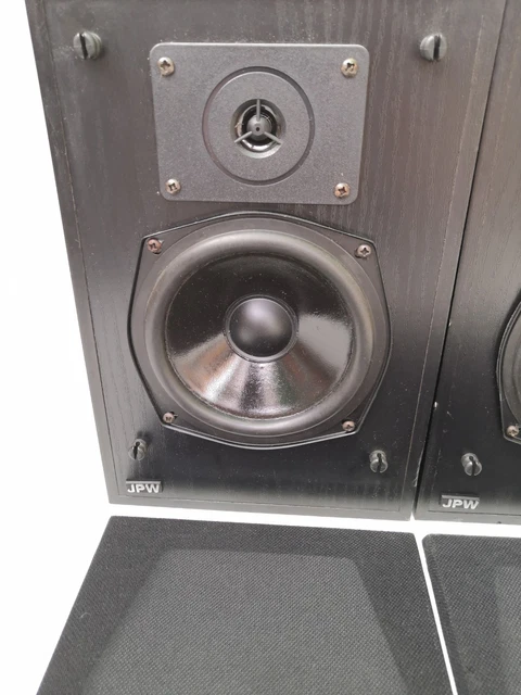 JPW MINIM SPEAKERS In Black Ash £42.00 - PicClick UK