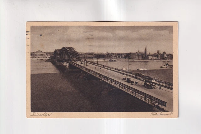 F7111) POSTCARD, DÜSSELDORF Bridge Tramway - Vehicles 1927 £1.93 ...