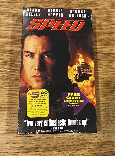 SPEED VHS TAPE Keanu Reeves 20th Century Fox (Sealed) 1994 ACTION MOVIE ...