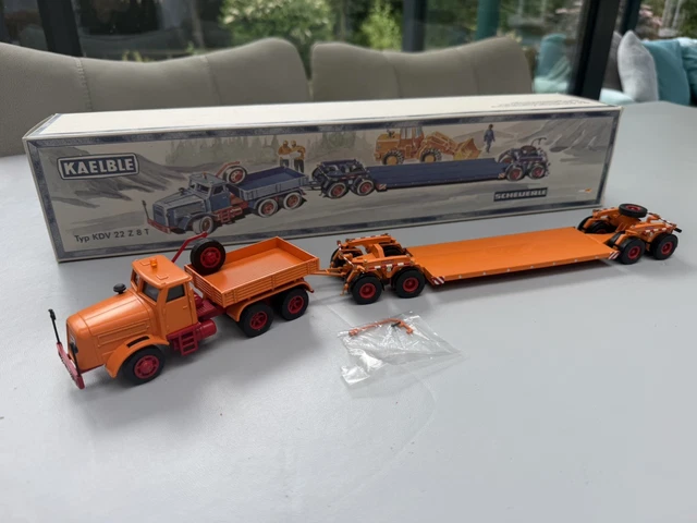 KAELBLE TYP KDV 22 Z T Haulage Flatbed Set NZG 1/50 Scale Model In ...