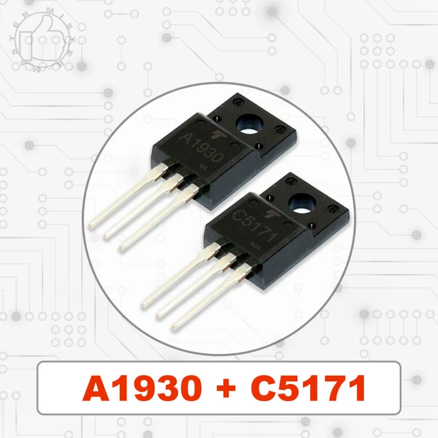 2SA1930 - 2SC5171 A1930 - C5171 Transistor 180V 2A 20W Pnp Npn - 1 ...