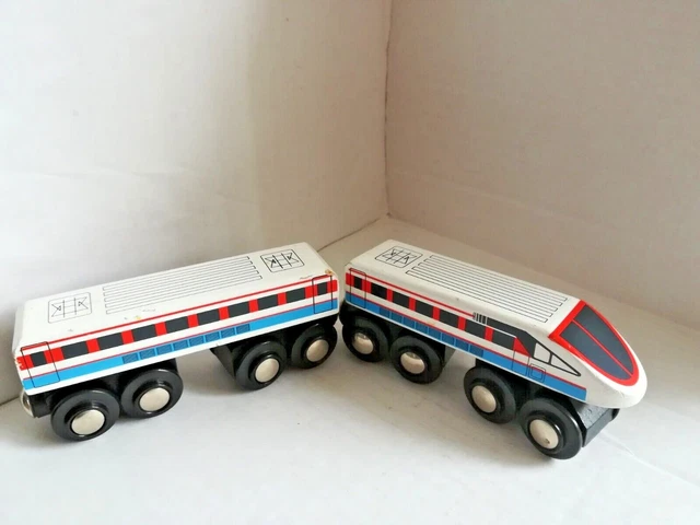 INTERCITY EXPRESS Blue Wooden Train Track Set ( Thomas) b £10.50 ...