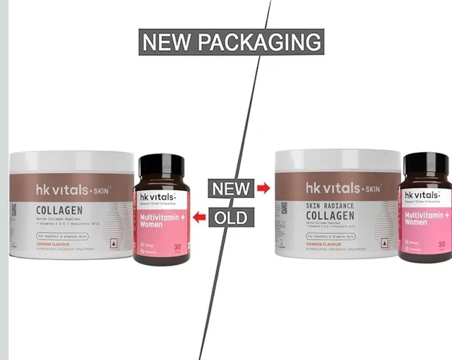 HK VITALS MARINE Collagen Supplements (Orange, 100g) | With ...