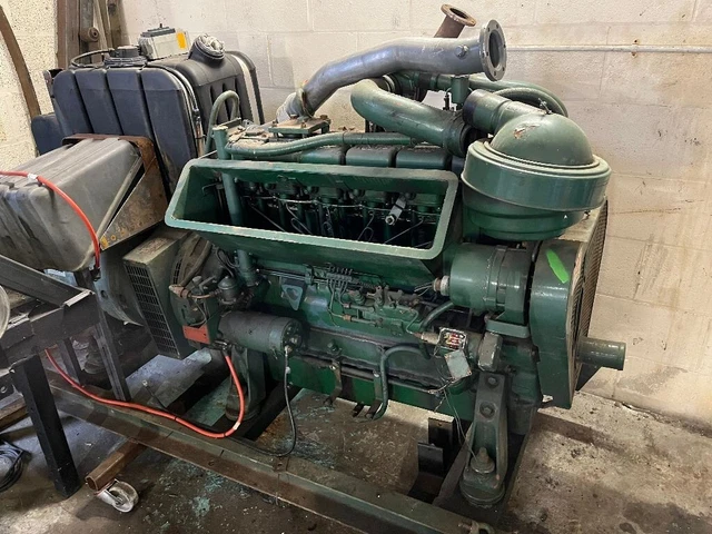 LISTER DIESEL 6 cylinder 65.7KVA air cooled generator runs project to ...