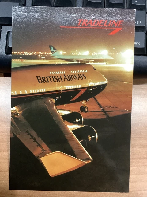 CARTOLINA POST CARD British Airways Boeing 747 Aereo EUR 3,00 - PicClick IT