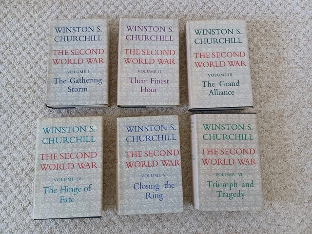 WINSTON S. CHURCHILL. THE SECOND WORLD WAR. 1st Edition 6 Volume Set £120.00 - PicClick UK