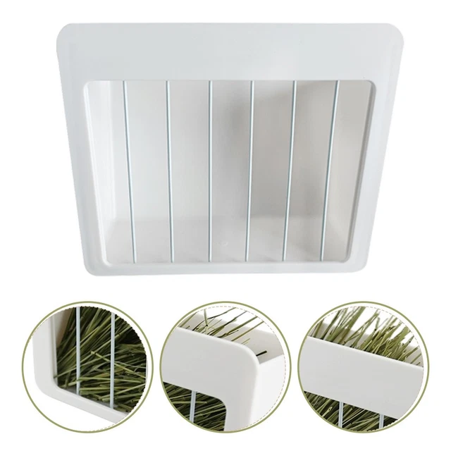 GUINEA PIG FEEDER Cage Hay Container Food Holder Hay Feeder White $50. ...