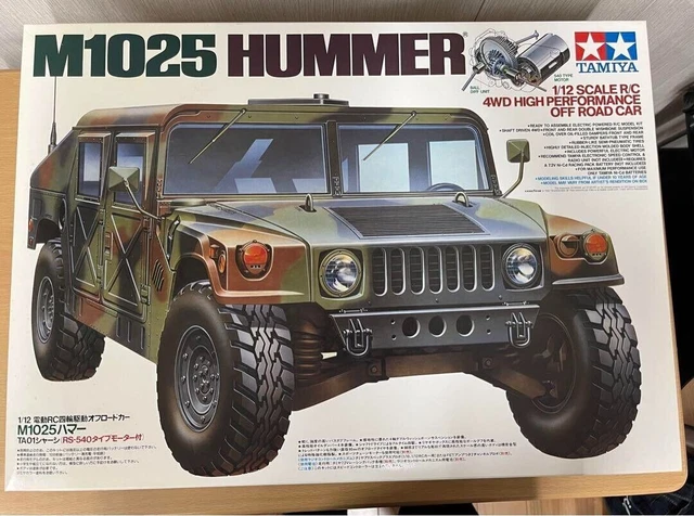 TAMIYA M1025 HUMMER 1/12 Scale RC 4WD OFF Road Military Car model kit TA01 1995 £439.34 ...