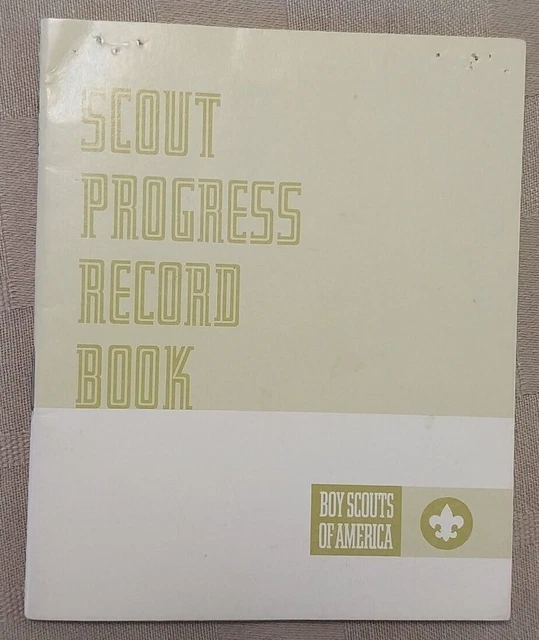 VINTAGE 1970S SCOUT Progress Record Book Boy Scouts of America $2.00 ...