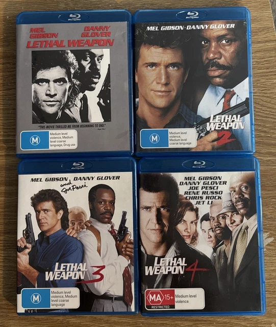 LETHAL WEAPON COLLECTION Lethal Weapon 1-4 Mel Gibson - Blu-ray $25.00 - PicClick AU