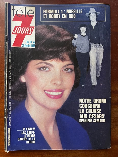 TÉLÉ 7 JOURS 19/02/1983; Mireille Mathieu et Bobby/ "Max et les ...