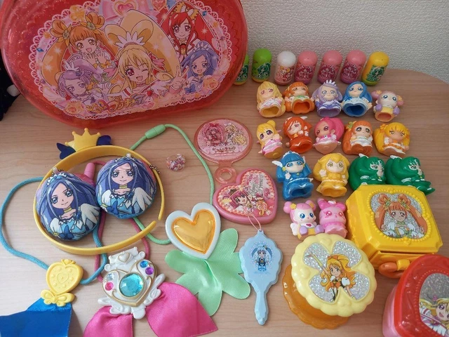 PRECURE CURE DOLL Figure Set Collezione PreCure Bandai display colorato ...