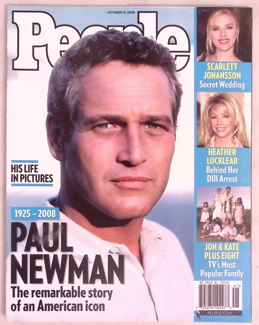 PEOPLE MAGAZINE 10-13-08 Paul Newman Scarlett Johansson Heather ...